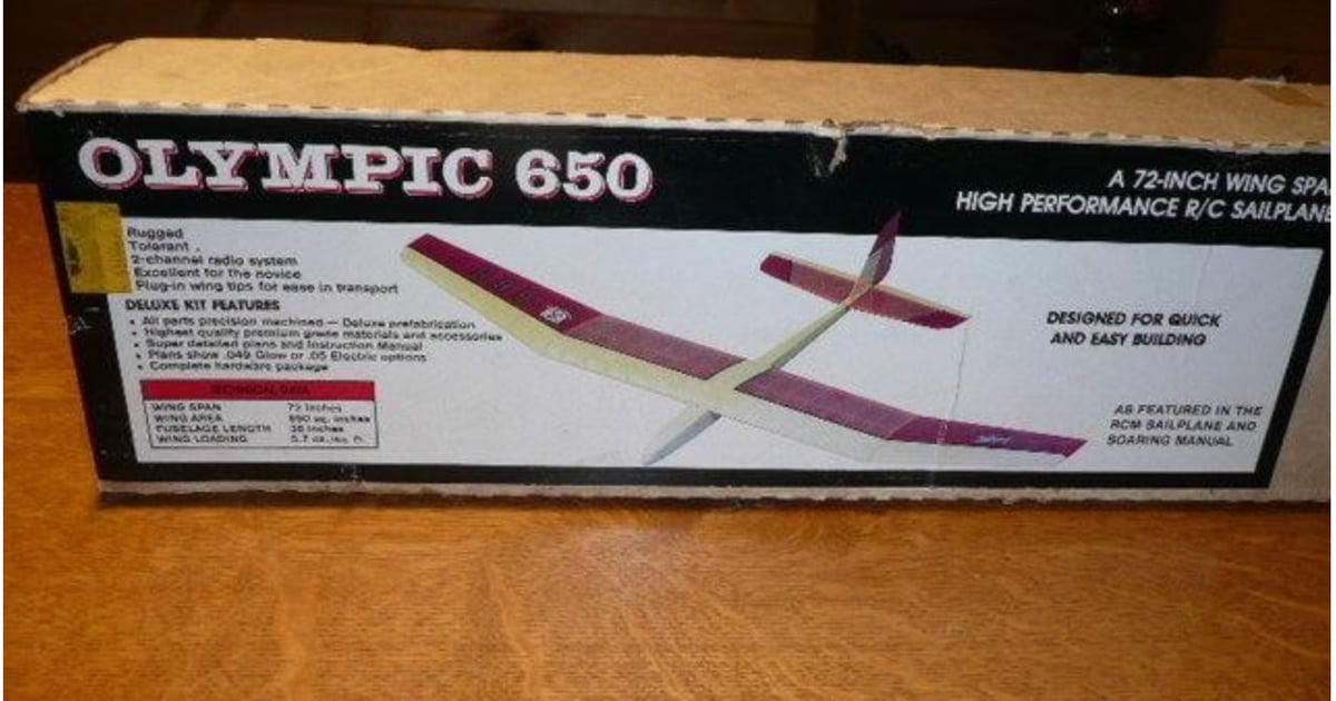 Olympic 650 - 2m RC Sailplane Glider by Airtronics - Laser Cut Balsa Rib Sets | Sky High RC